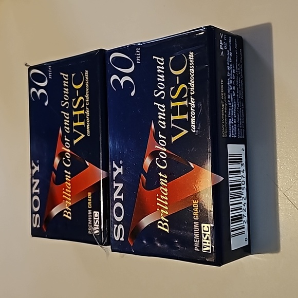 Sony | Cameras, Photo & Video | 2 Sony 3 Minute Vhsc Premium Grade ...